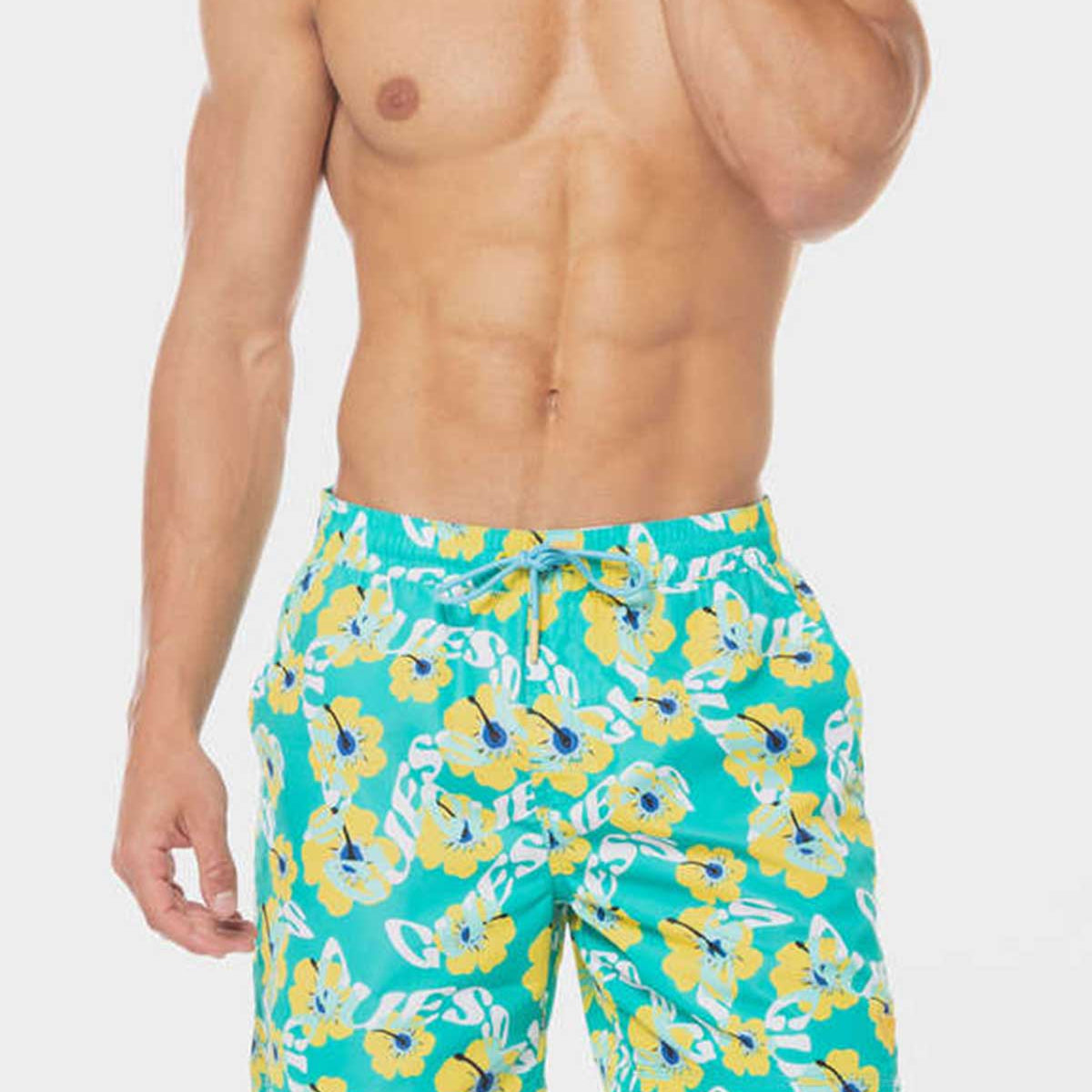 Guess Swimtrunk Bottoms Deniz Şortu Light Blue - ECANTA