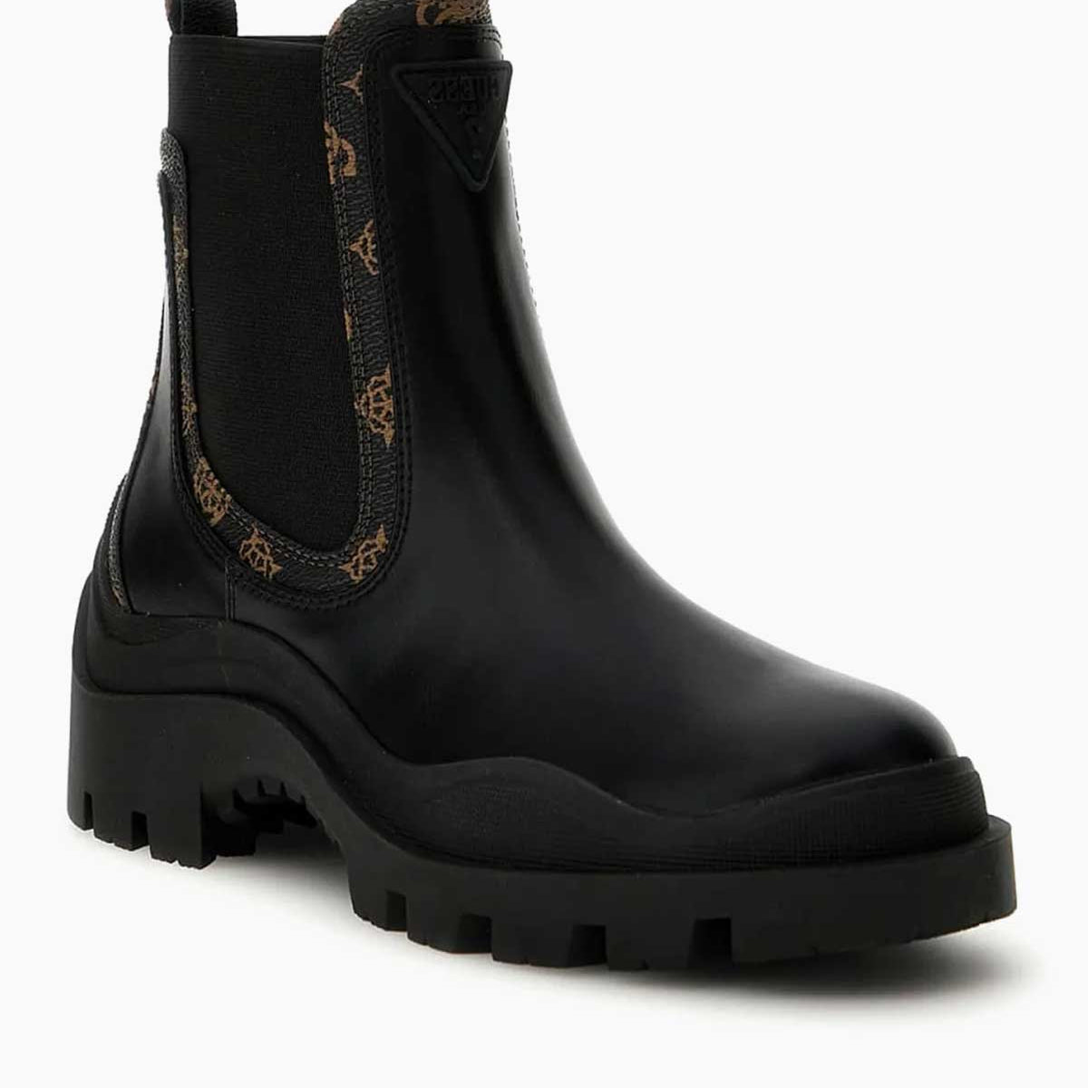 Guess Footwear Logolu Bot Black Brass – ECANTA